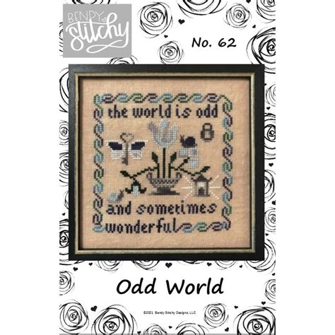 Odd World Bendy Stitchy Designs Cross Stitch Pattern Premium Embroidery And Sewing