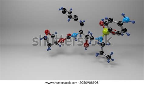 Amprenavir Molecule Illustration Molecular Structure Agenerase Stock