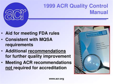 Ppt Mammography Accreditation And Mqsa Certification Powerpoint