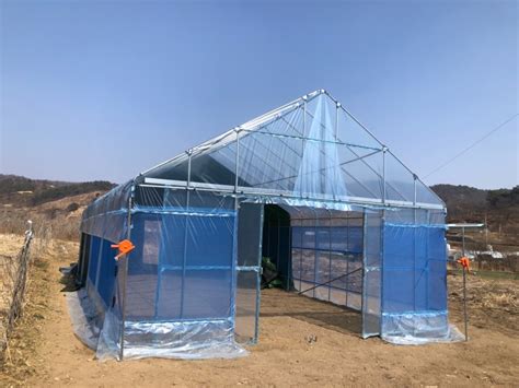 충청남도 공주시 인기만점인 반반 조립식 비닐하우스 시공후기 네이버 블로그
