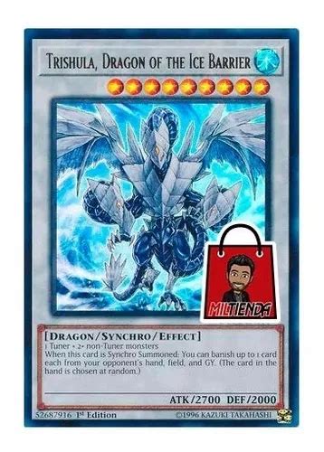 Trishula Dragon Of The Ice Barrier Miltienda Yugioh