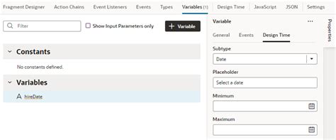 Customize How A Fragment Variable Is Displayed In The Properties Pane