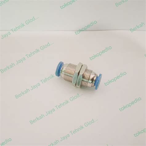 Jual Mpm 8 Fitting Bulk Head Pneumatic Selang 8 Mm Pm 8 Jakarta Barat Berkah Jaya Tehnik