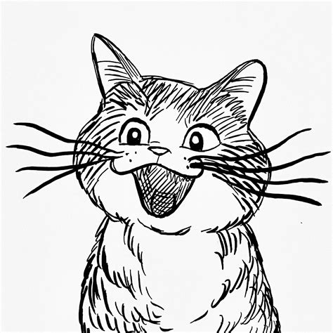 арт :: котик :: нарисовала сама :: рисунок ручкой :: Креветон / смешные ...