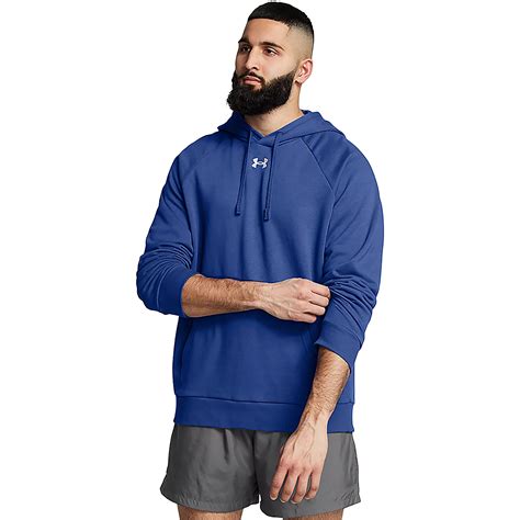 Under Armour Mens Rival Fleece Hoodie Free Shipping At Academy