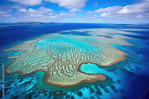 Foto De Aerial Photo Of Great Barrier Reef Archipelago In Australia