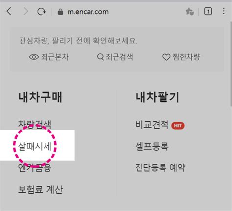Sk엔카 중고차 시세표 확인 레몬gt