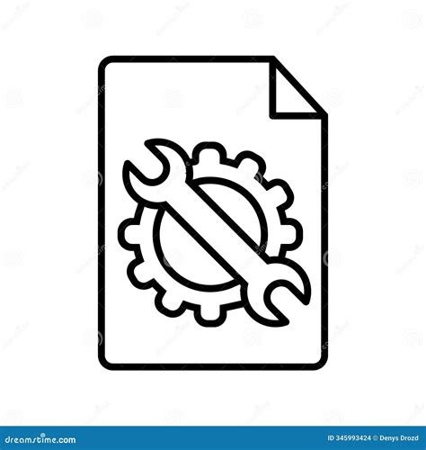 Technical Documentation Icon Vector Manual Illustration Sign Instruction Symbol Or Logo Stock