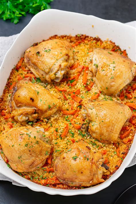 Homestyle Baked Chicken And Rice Casserole Go Cook Yummy