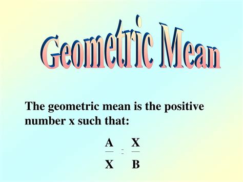 Ppt Geometric Mean Powerpoint Presentation Free Download Id670230