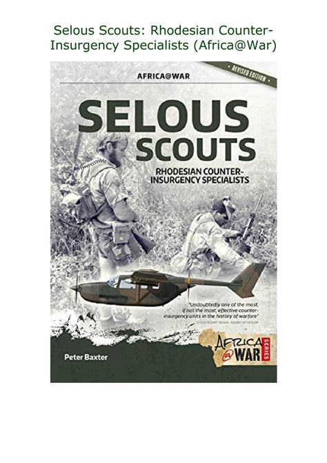 Downloadpdf Selous Scouts Rhodesian Counter Insurgency Specialists