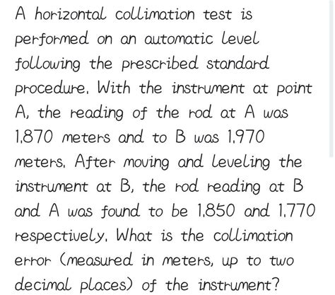 Answered Respectively What Is The Collimation… Bartleby