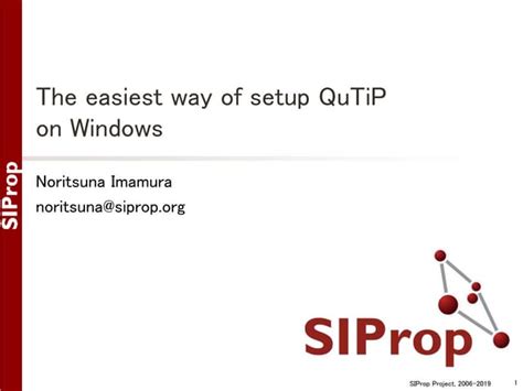 The Easiest Way Of Setup Qutip On Windows Pptx Operating Systems