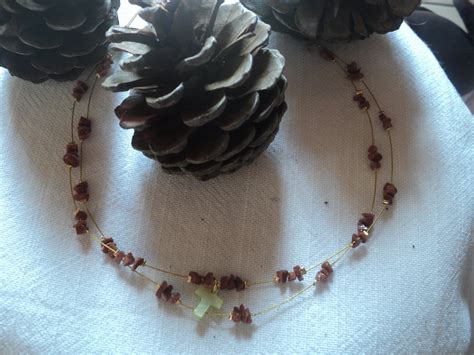 Vero Jewelry Κολιε με ημιπολυτιμες χαντρες