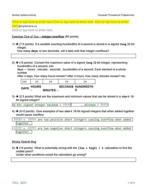 Cp4p Week5 Activity Seneca 2021 2022 Number Systems Activity