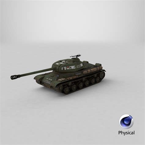 Is 2 Tank Gameready Is2 3d Model Turbosquid 1615469
