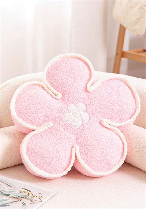 Kcvvcr Green Flower Pillow Cute Decorative Flower Shaped