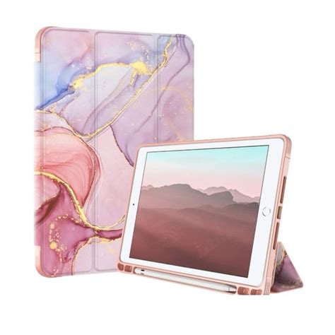 Accessories Purple Marble Ipad Inch Case With Pencil Holder Th Th Generation Case Poshmark