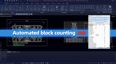 Zwcad Block Count Table With Add On Streamlining Design Productivity
