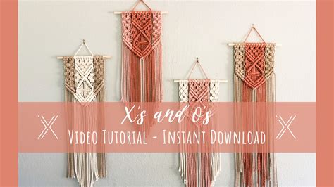 Instant Download Macrame DIY Video Tutorial Etsy