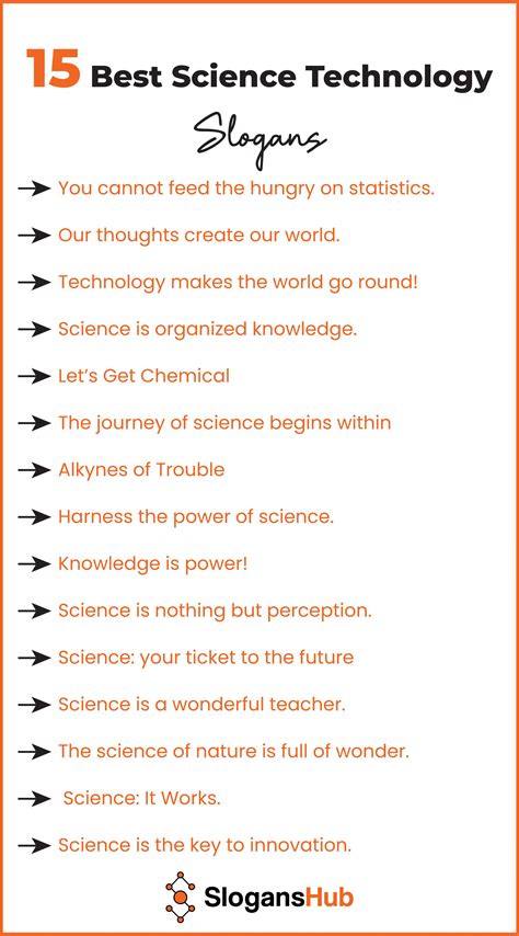 15 Best Science Technology Slogans Catchy Science Slogans Science