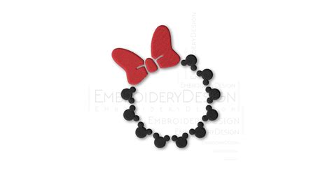 Minnie Monogram Frames Richárd Bándi Svgembroiderydesign