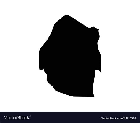 Eswatini Map Royalty Free Vector Image Vectorstock