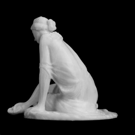 3d Printable Nymph With Shell At The Louvre Paris By Scan The World
