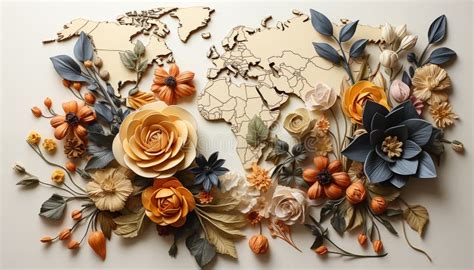 World Map Abstract Background Stock Image Image Of World Generated