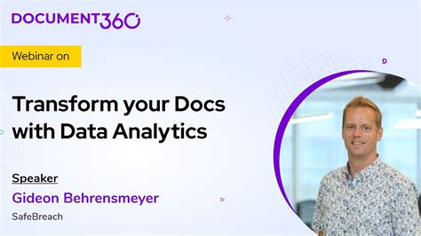 Webinar Transform Your Documentation With Data Analytics