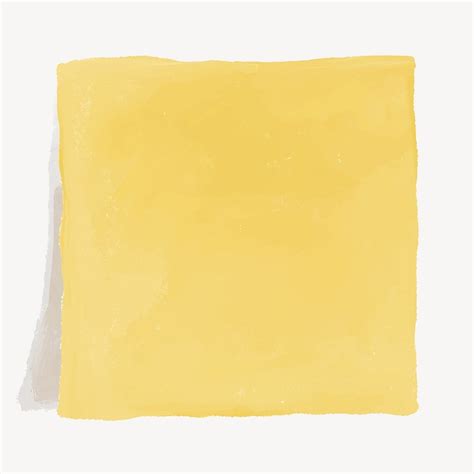 Yellow Note Paper Aesthetic Stationery Premium Vector Illustration