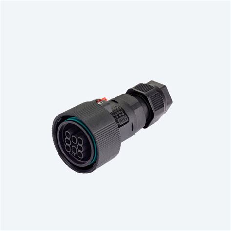 8 Pole Inline Socket 10a 400v