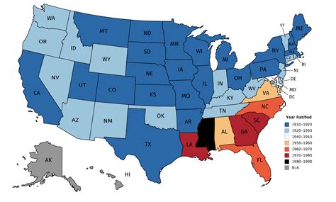 When Each Us State Ratified The 19th Amendment Mylo
