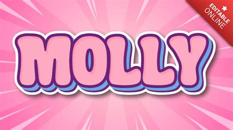 Molly Cute Text Effect Generator