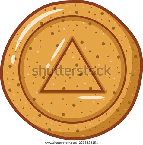 Korean Dalgona Candy Triangle Shape Stock Vector Royalty Free