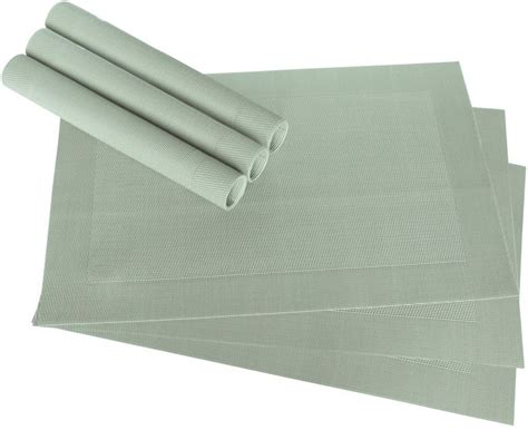 Platzset Tischsets Borda 6 Stk Pastellgrün Platzsets 45 Cm
