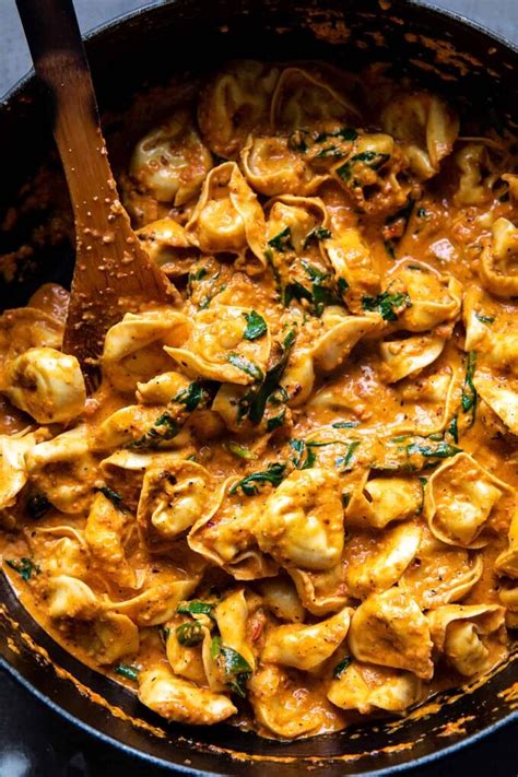 Creamy Roasted Red Pepper Tortellini Half Baked Harvest