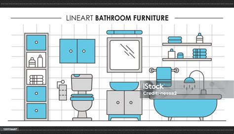 하우스 인테리어 배너 세트입니다 가구 배치와 화장실의 계획 웹 디자인용 하우스 인테리어 벡터 배너 세트의 개요 일러스트레이션 화장실 건축물에 대한 스톡 벡터 아트 및 기타