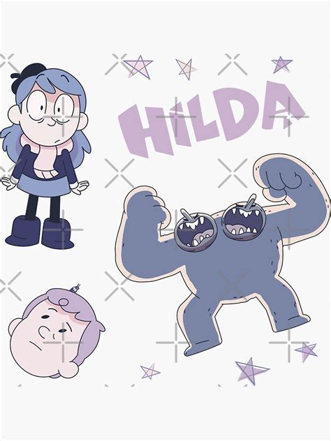 Hilda Sticker By Artnchfck Redbubble
