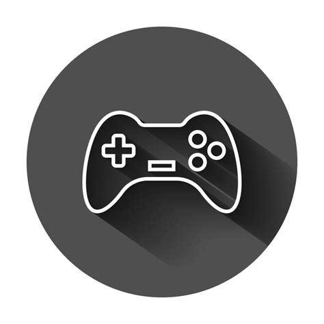 Palanca De Mando Firmar Icono En Plano Estilo Gamepad Vector