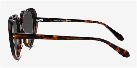 Suki Sun Heart Tortoise Frame Sunglasses For Women Eyebuydirect Canada