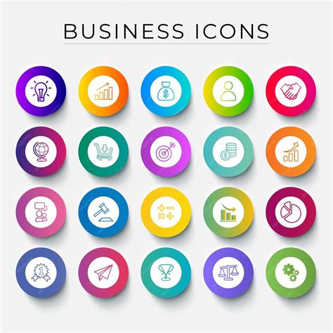 Premium Vector Free Vector Business Icon Collections