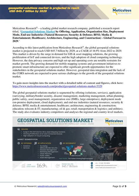 Ppt Geospatial Solutions Market Global Opportunity Analysis And