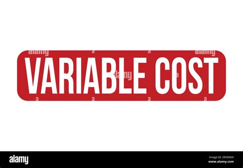 Variable Cost Rubber Stamp Seal Vector Stock Vector Image And Art Alamy