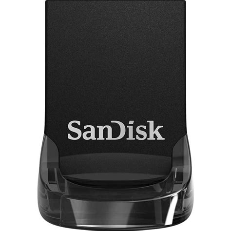 Sandisk Ultra Fit 128gb Usb 3 1 Flash Drive Capless Form Factor Black