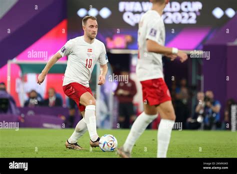 Christian Eriksen Of Denmark During The Fifa World Cup 2022 Group D