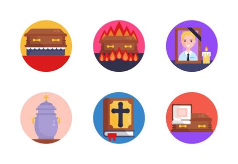 Funeral Services Icons By Dighital Design