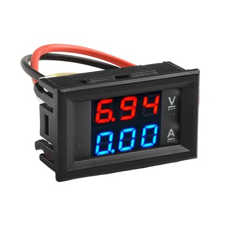 Ranmei Dual Led 3 Digit Digital Dc 100v 10a Voltmeter Ammeter Voltage