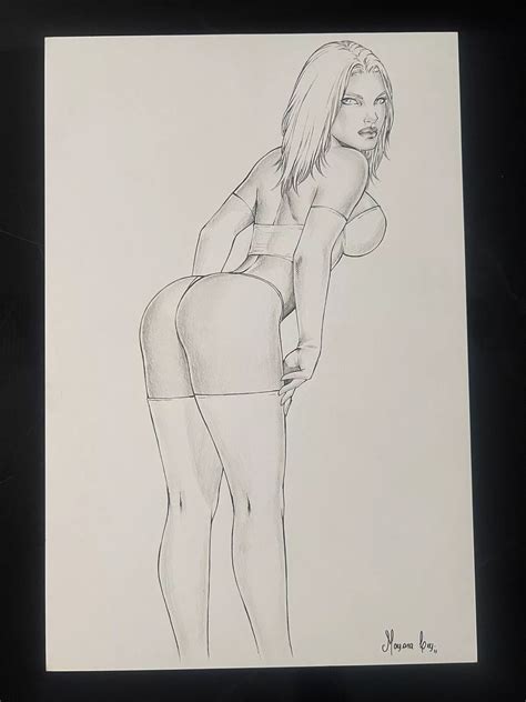 Rule 34 Ass Black And White Dat Ass Ed Benes Studio Emma Frost