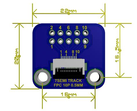 Buy Ffc Fpc 10 Pin Breakout Pcb Online Evelt3